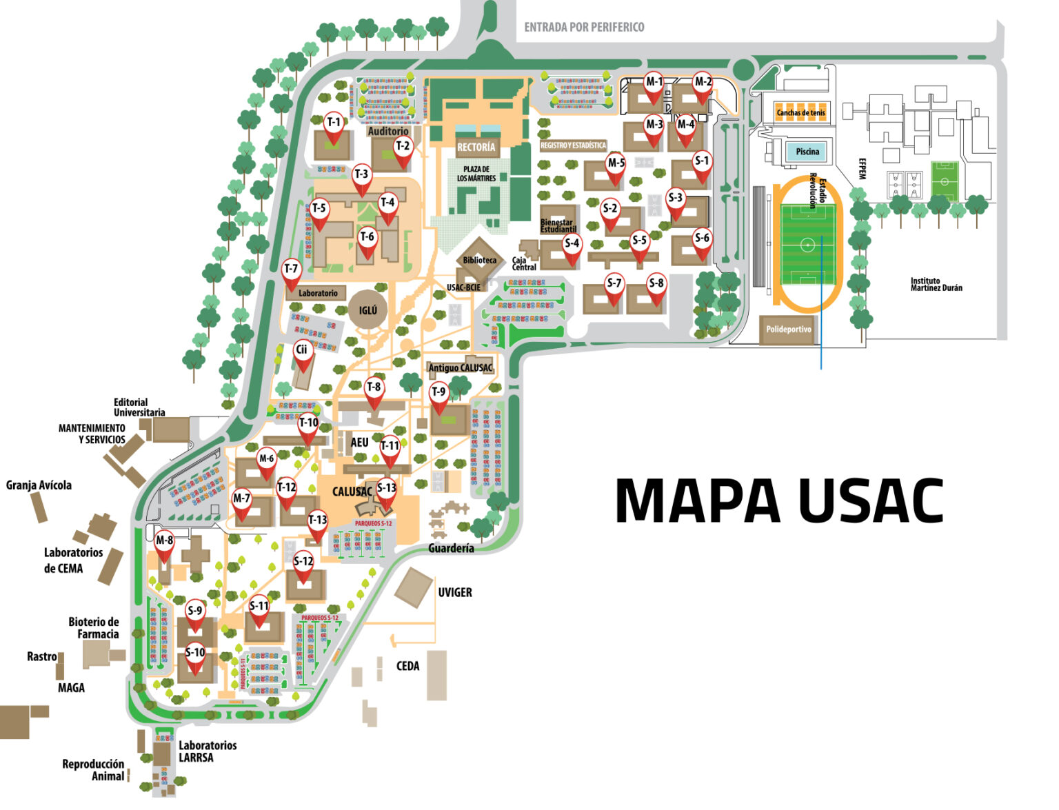 Mapa USAC